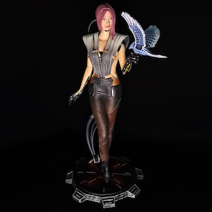 Songbird Figurine: Cyberpunk 2077 Phantom Liberty, Hand-painted ...