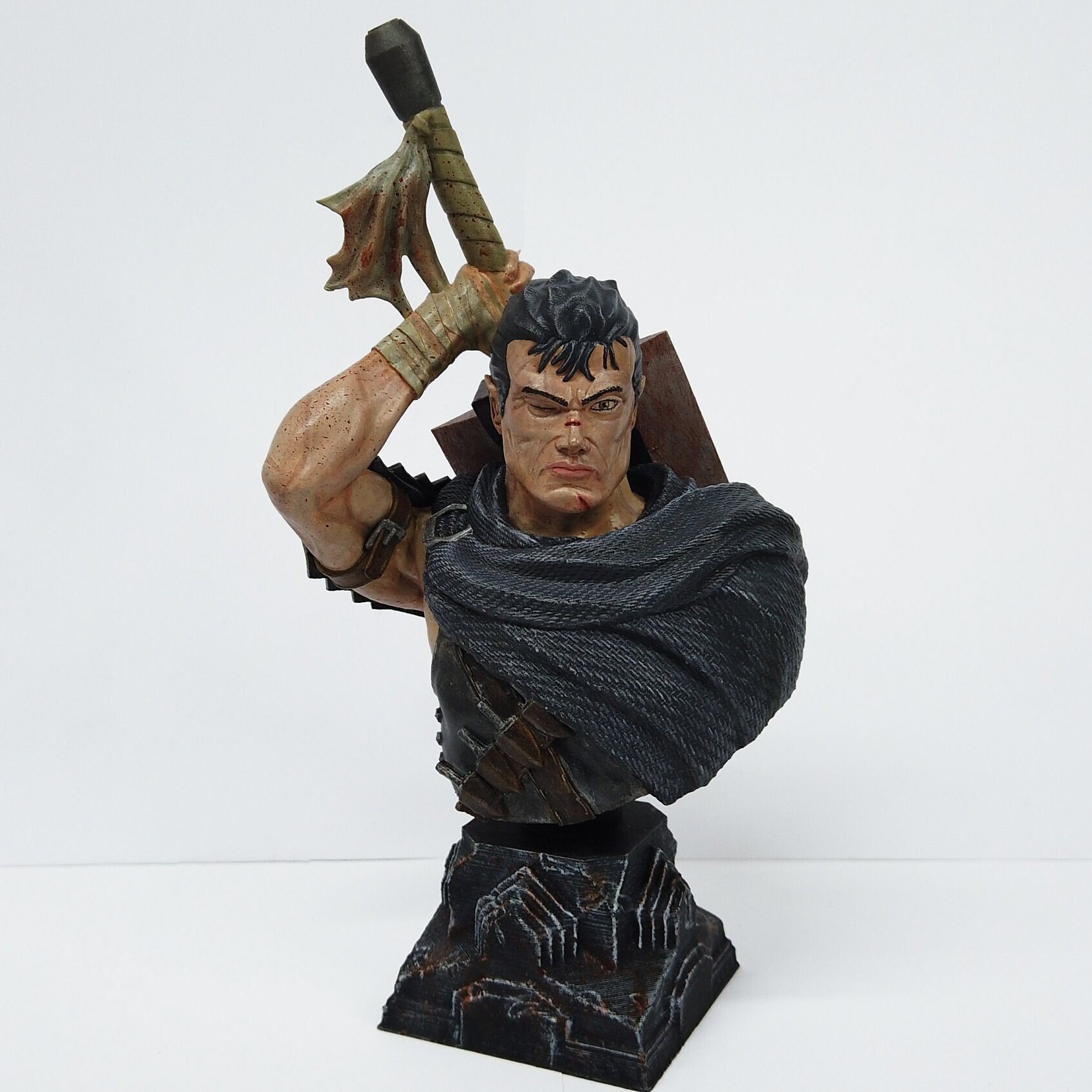 Hand-painted Guts Bust: Berserk Figurine, Anime Fan Gift - Etsy