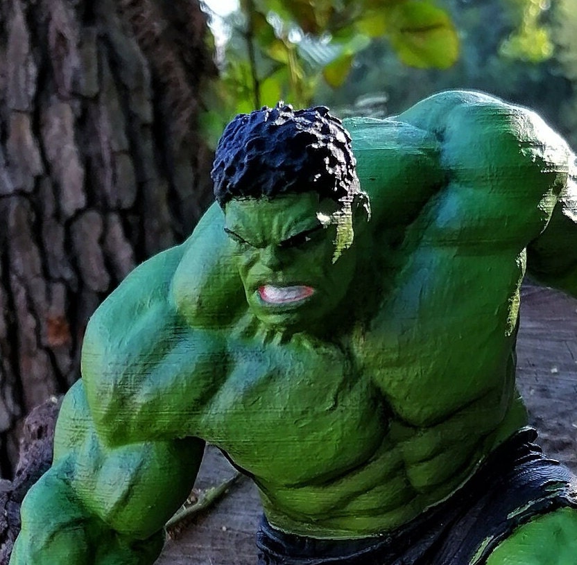 Hand Painted Hulk Figure Marvel Figure Collectible High - Etsy