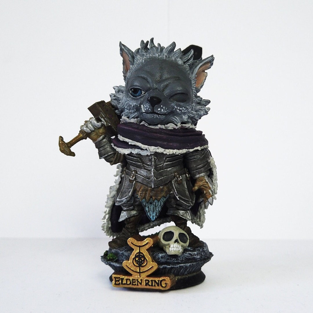 Chibi Blaidd Figure From Elden Ring Hand Painted Balidd Statue ...