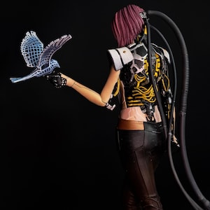 Songbird Figurine: Cyberpunk 2077 Phantom Liberty, Hand-painted ...