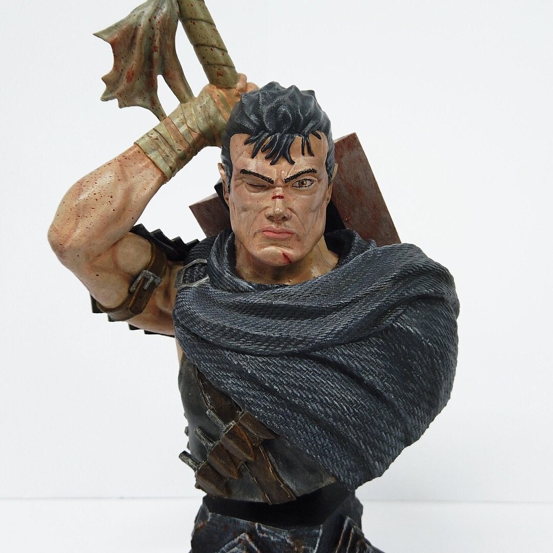 Hand-painted Guts Bust: Berserk Figurine, Anime Fan Gift - Etsy