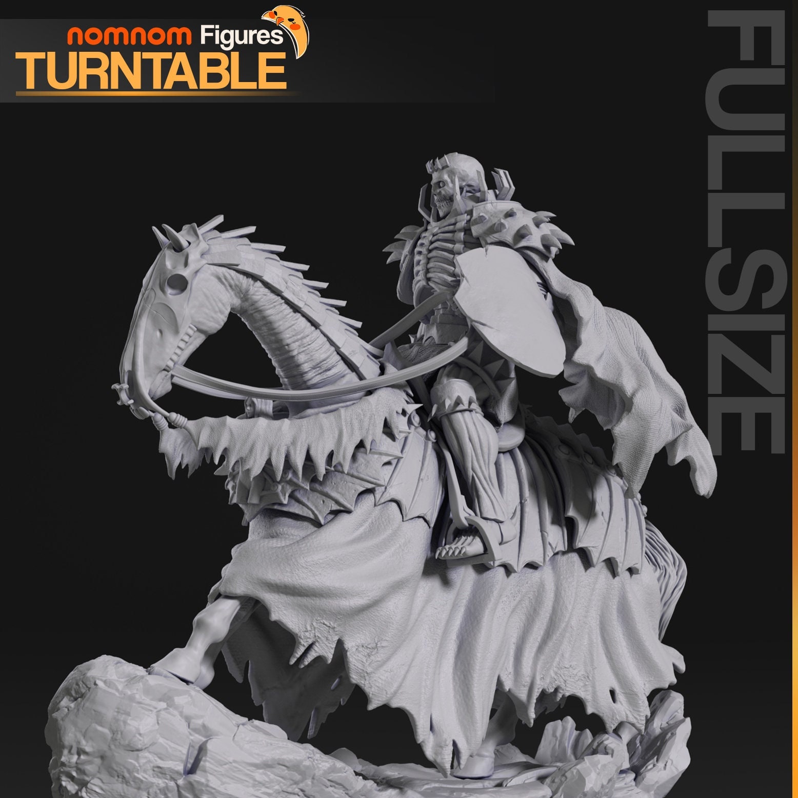 Epic Skull Knight Model Kit Fantasy Tabletop Figure Dnd Collectible ...