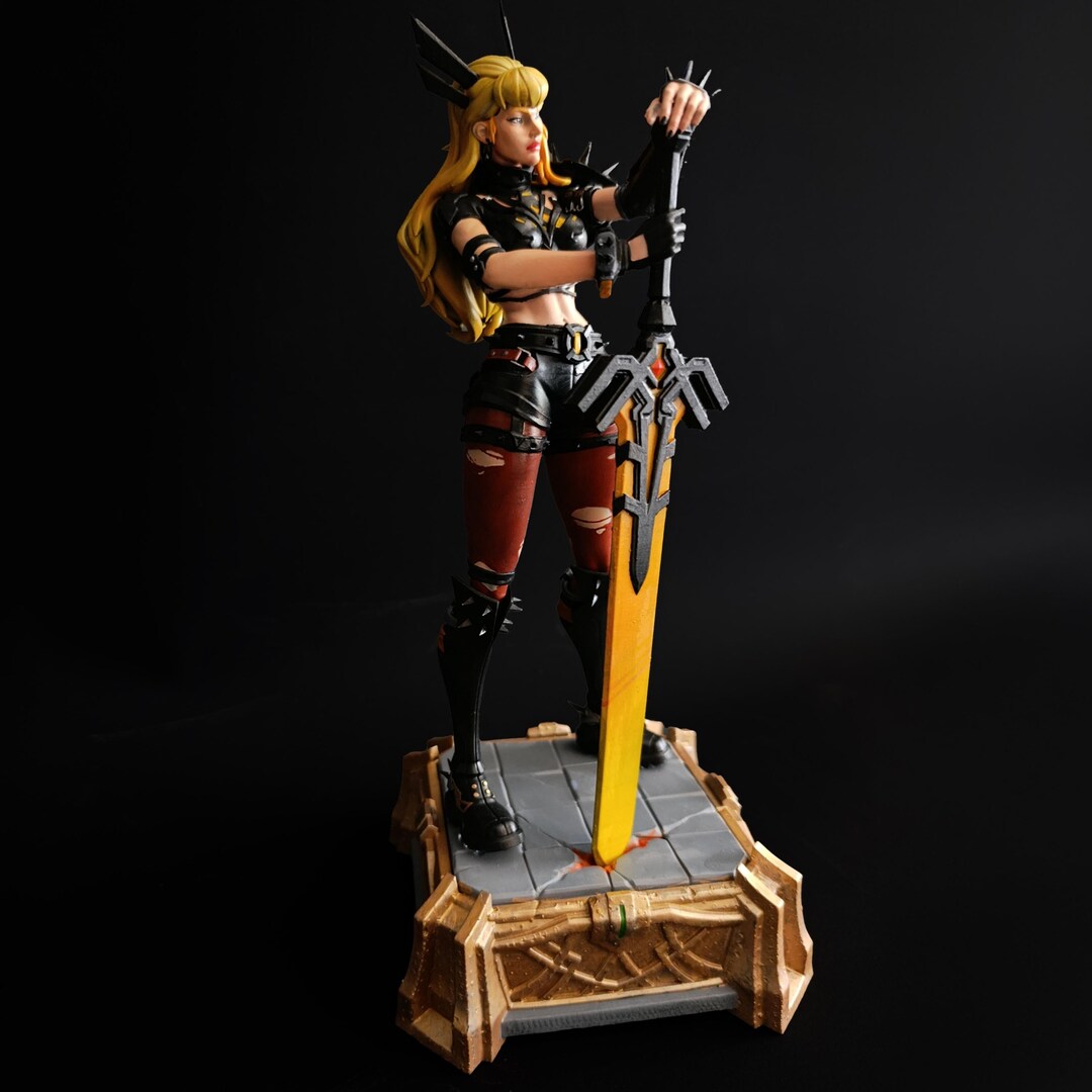 Hand-painted Magik Figurine: X-men Inspired Resin Model Kit - Etsy