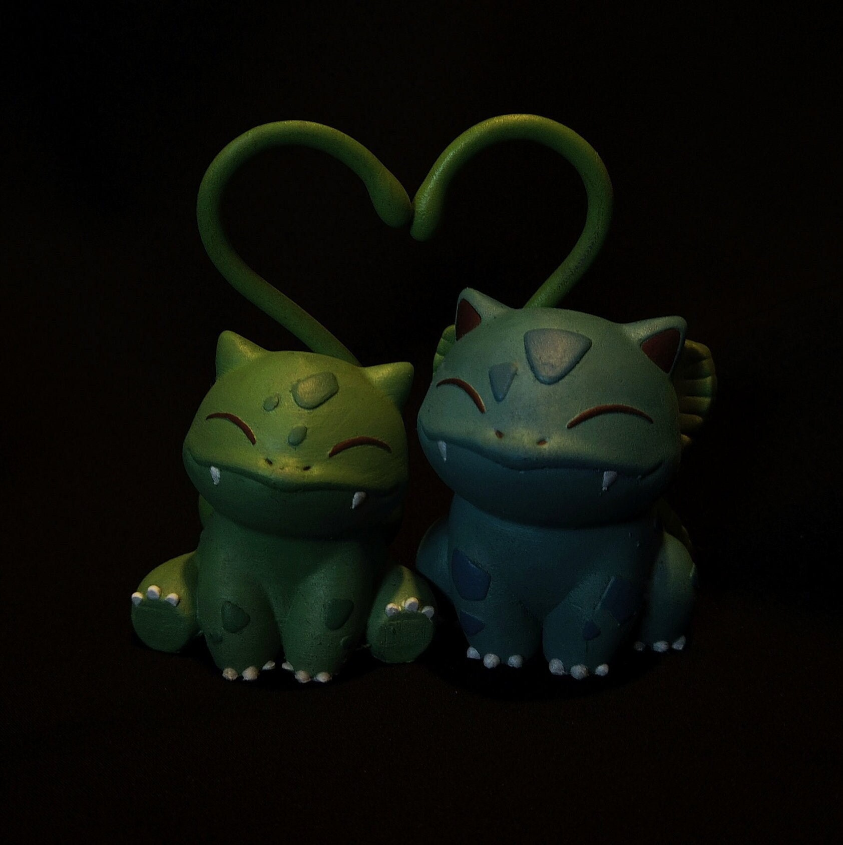 Hand Painted Bulbasaur Figure Pokemon Valentine Pokemon - Etsy