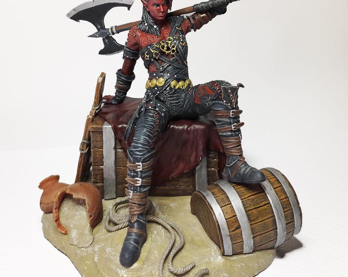 Karlach Cliffgate Baldur's Gate Resin Printed Statue (unpainted) - Etsy ...