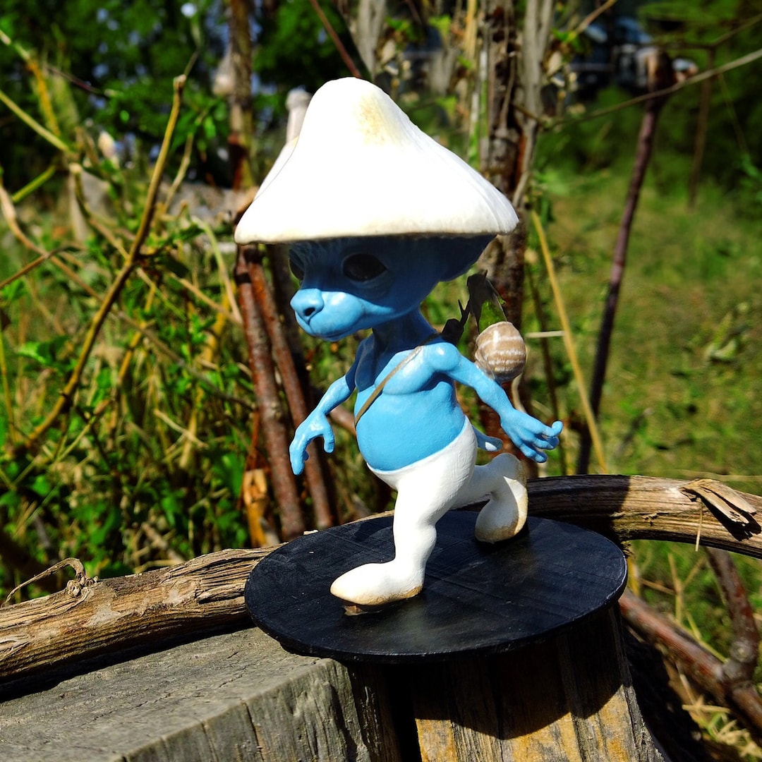 Buy Hand-painted Smurf Cat Figurine Perfect Gift for Friends Online in ...