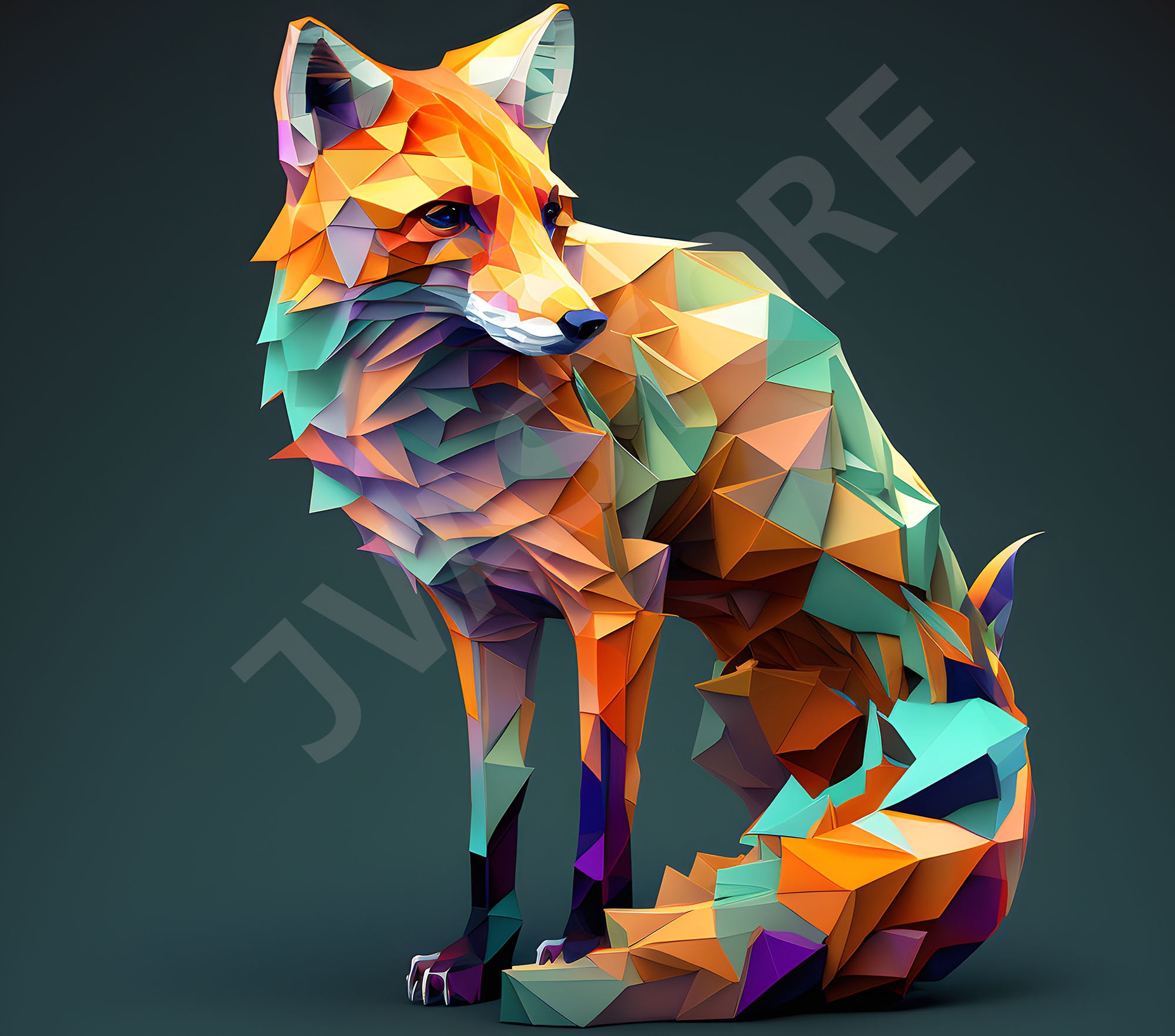 Bicubic Fox Tumbler Wrap Png Sublimation Design Fox Tumbler Fox Wrap ...