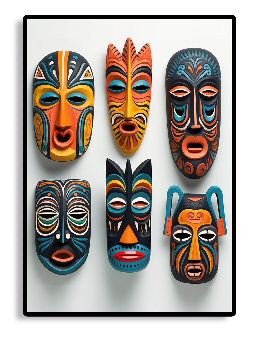 African Masks Mozambique Angola Africa Uganda Protection - Etsy