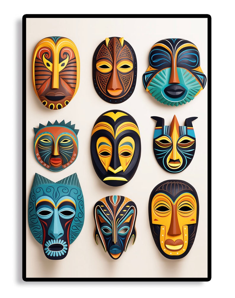 African Masks, Mozambique, Angola, Africa, Protection, Modern Art ...