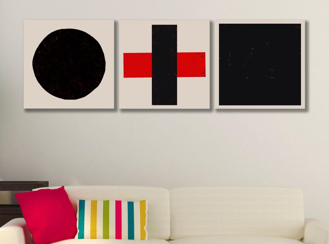 3 in 1, Kazimir, Malevich, Black Square, Avant-garde, Impressionism ...