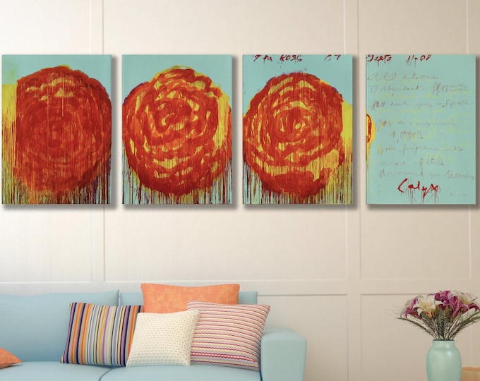 Cy Twombly, Large Print, Roses, Lettering, Tachisme, Drawing With ...