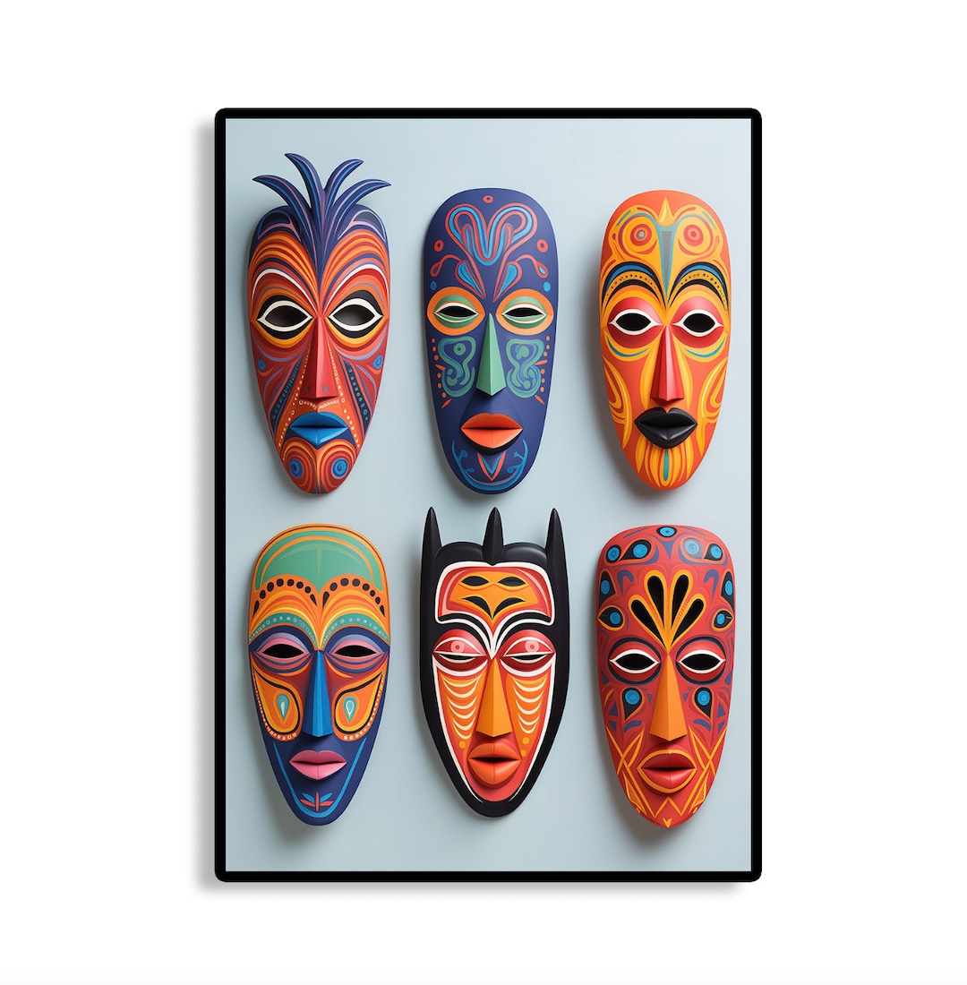 African Masks Mozambique Angola Africa Uganda Protection - Etsy