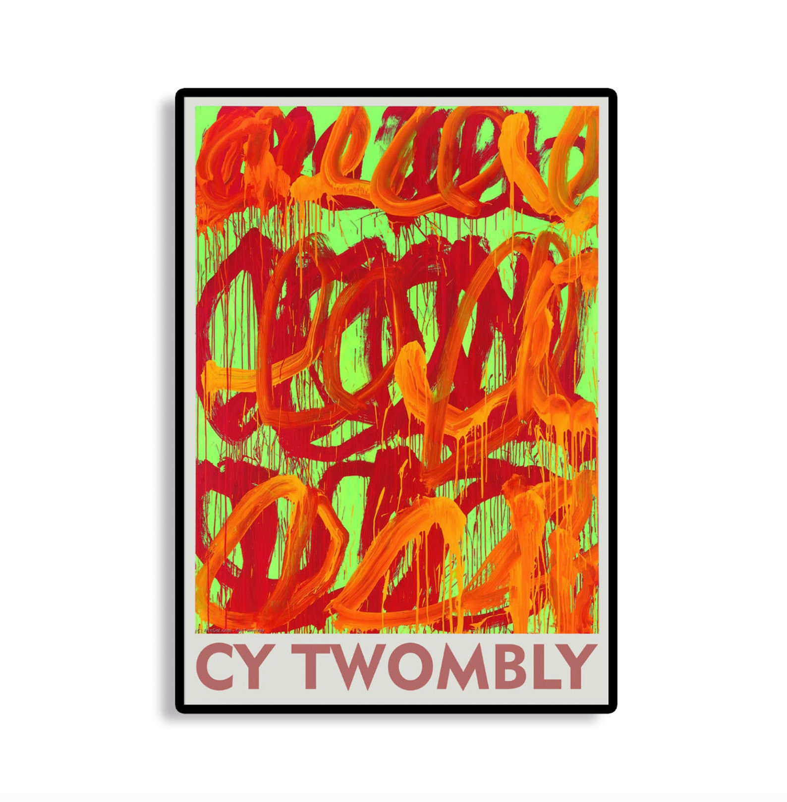 Cy Twombly Abstract Expressionism Tachisme Graffiti Font - Etsy