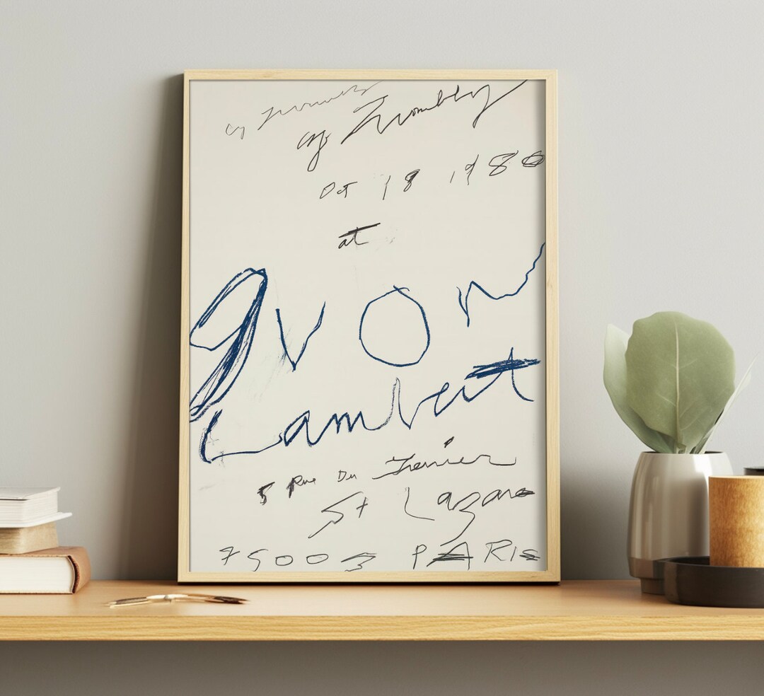 Cy Twombly, Lettering, Green Poster, Abstract Expressionism, Tachisme ...