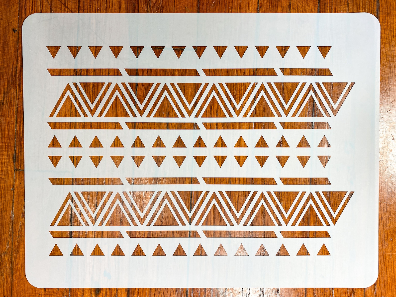 Plantilla de triángulo geométrico de 11x14 - Etsy España