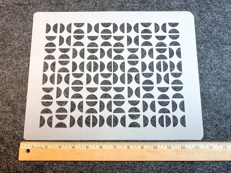 11x14 Geometric Mid Century Modern Stencil - Etsy Canada