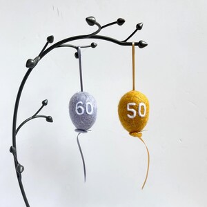 Customisable Balloon Bauble, Birthday Balloon, Hanging Decorations ...