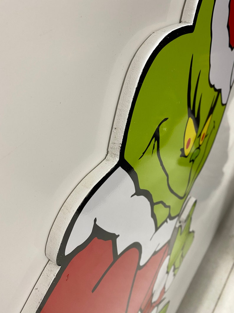 Grinch Stealing Christmas Lights Lawn Decoration Etsy