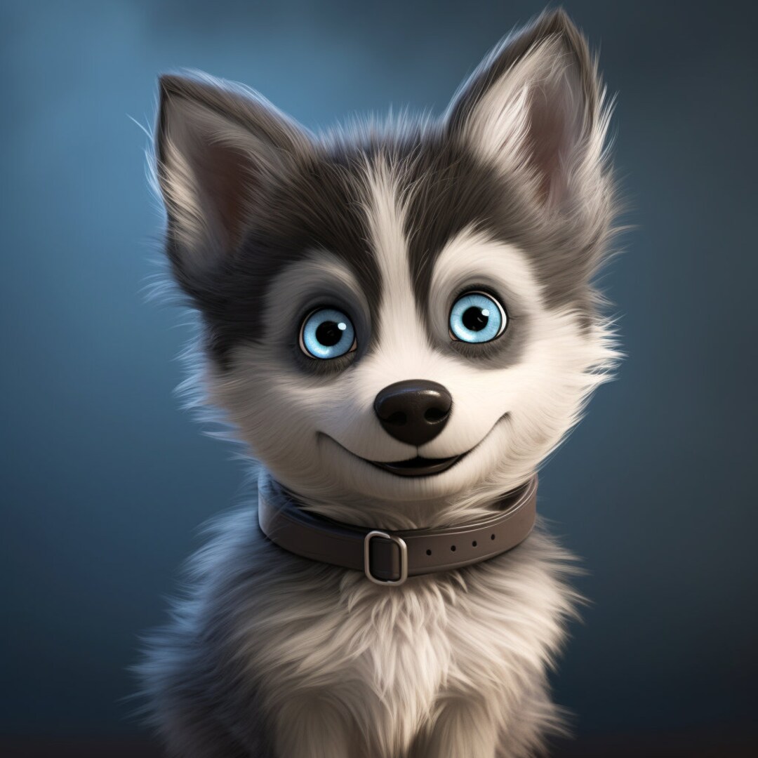Digimation Alaskan Klee Kai Puppy - Etsy