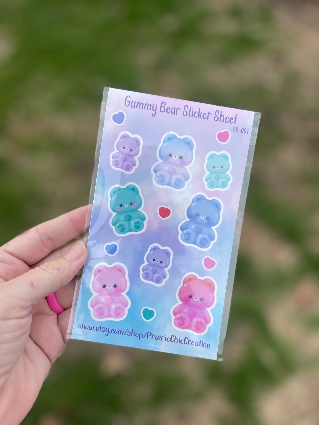 Gummy Bear Sticker Sheets - Planner Sticker Sheets - Cute Kawaii Bears ...