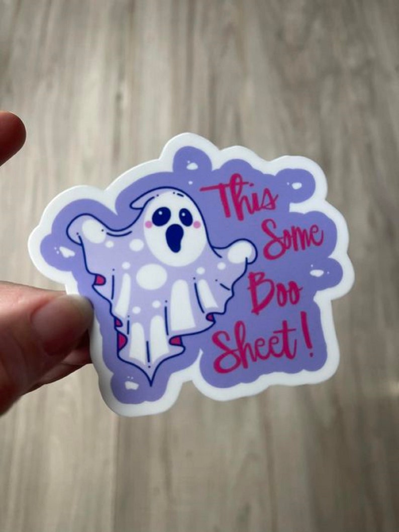 This Some Boo Sheet Vinyl Sticker Decal Ghost Sticker Cute - Etsy