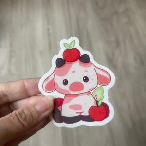 Pastel Fruit Calf Stickers, Kawaii Fruit Cow Stickers, Kawaii Fruit ...