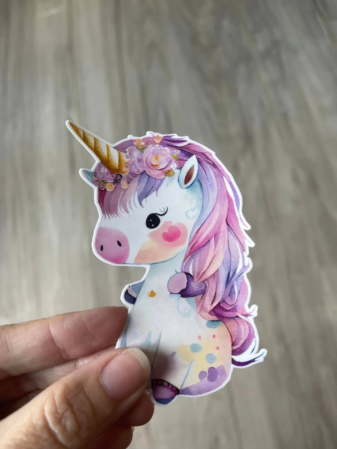 Pastel Rainbow Unicorn Vinyl Sticker, Unicorn Vinyl Sticker, Unicorn ...