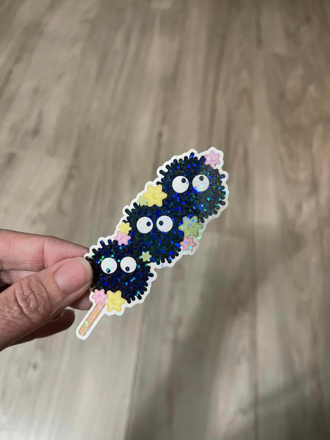 Soot Sprite Holographic Sticker Cute Soot Sprite Sticker Diecut Sticker ...