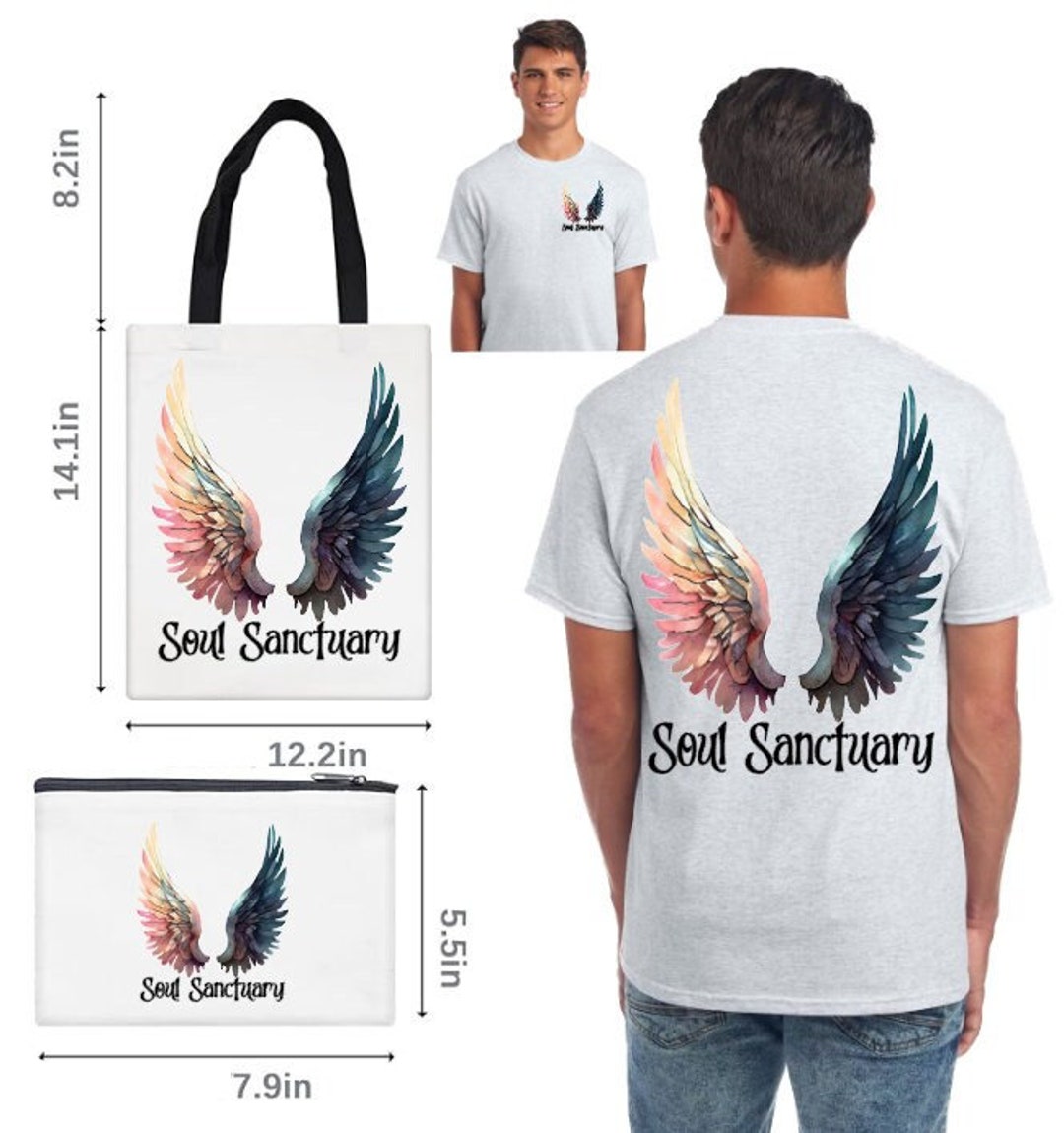 Angel Wings Gift Set Light & Dark Angel Wings Shirt Good Bad Angel ...