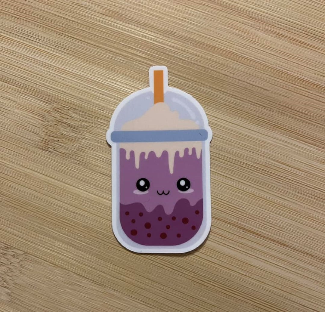 Bubble Tea Sticker, Bubble Tea Kawaii Sticker, Vinyl Sticker, Kawaii ...