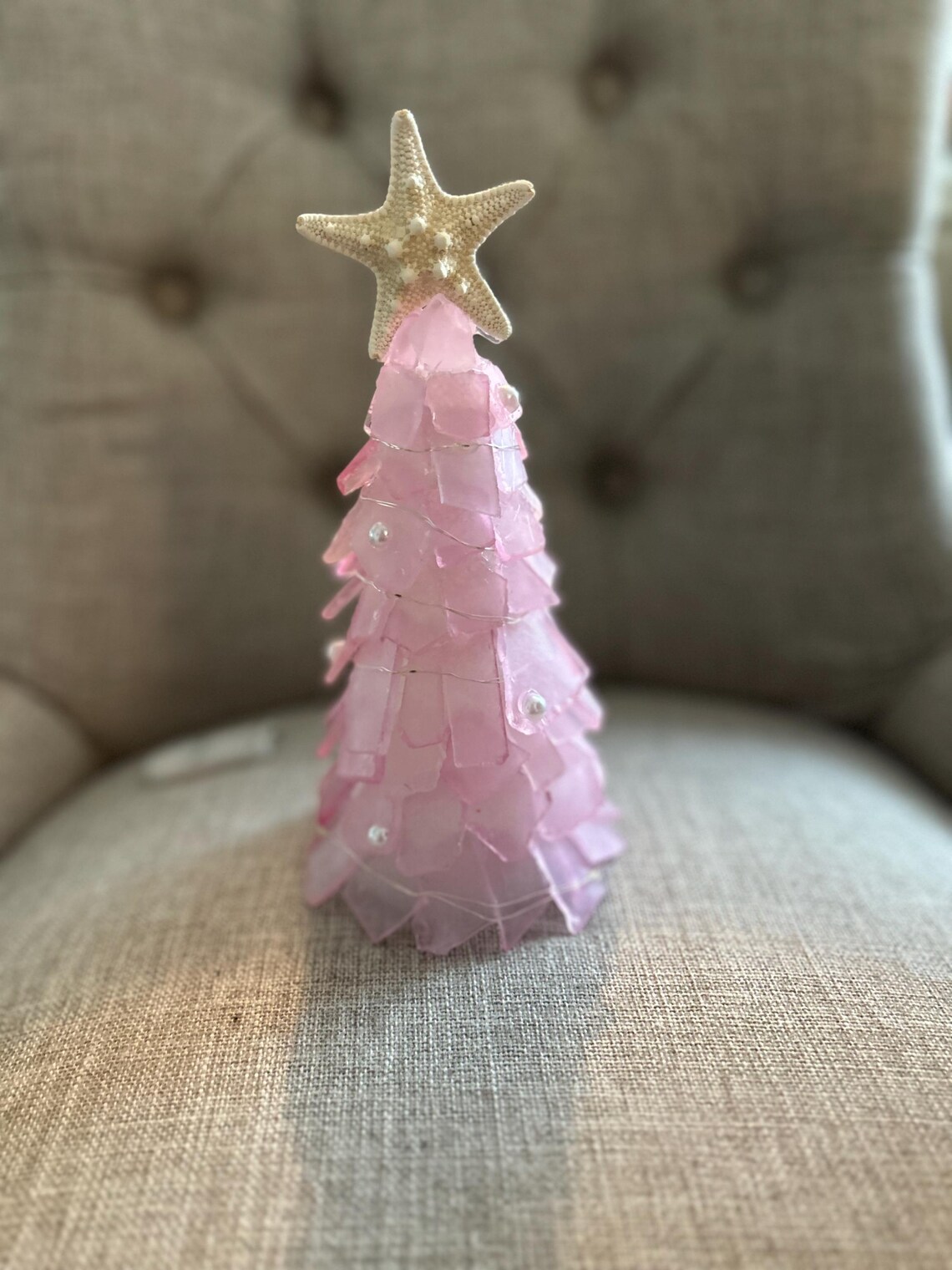 PINK Seaglass Christmas Tree - Etsy