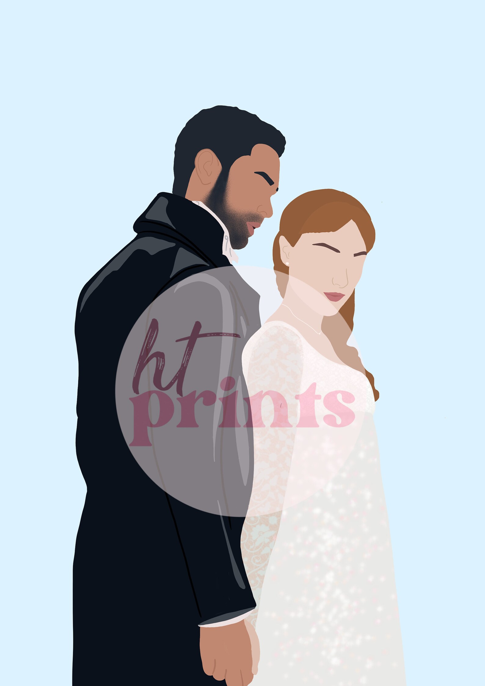 Bridgerton | Daphne and Simon the Duke | Digital Download | Hand Drawn ...