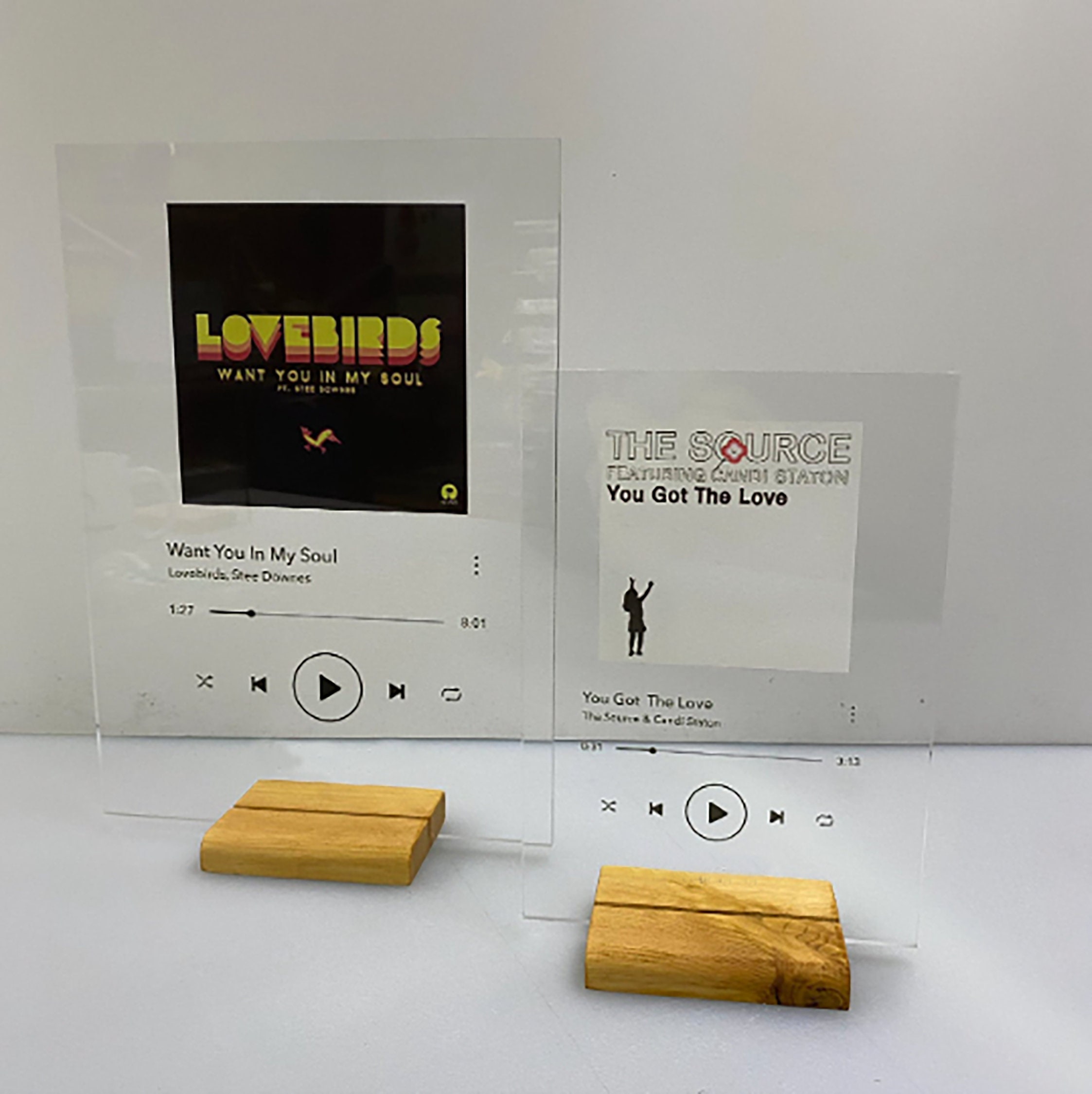 Acrylic Music Plaque With Stand Custom Song Plaque With | Etsy UK