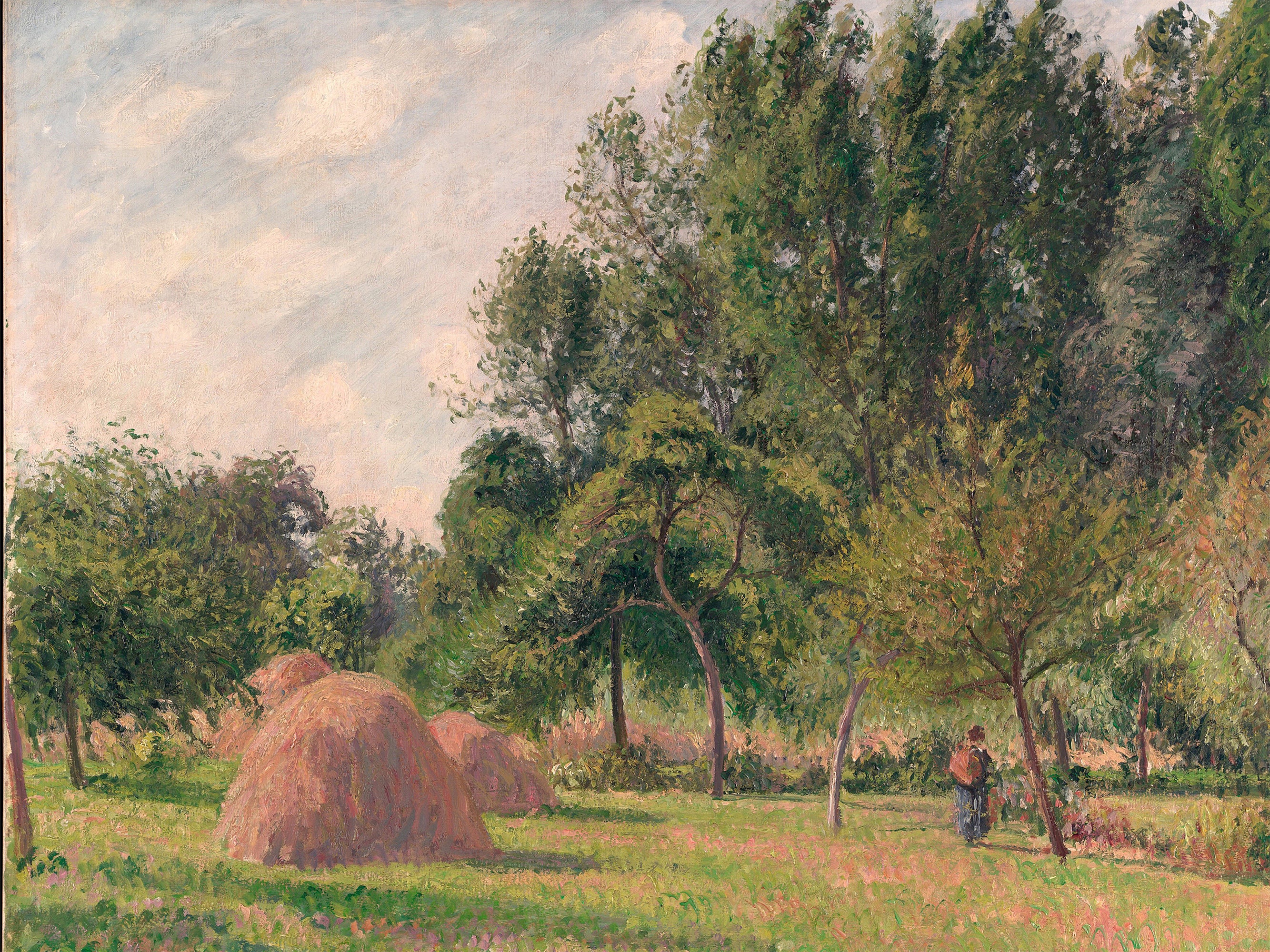 Haystacks. Vintage Impressionist Painting Art Print - Etsy