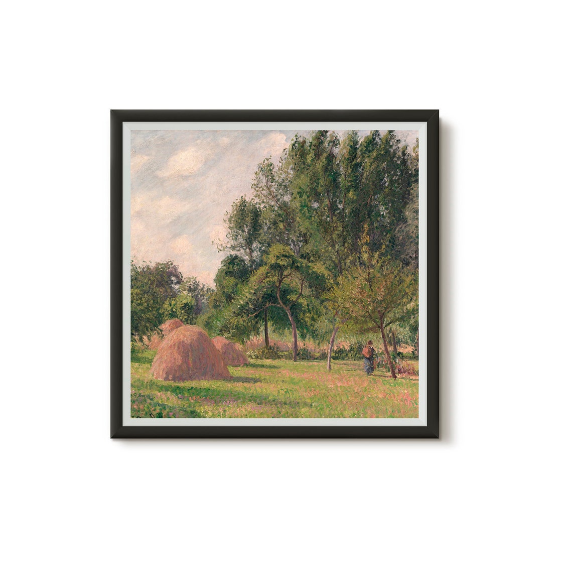 Haystacks. Vintage Impressionist Painting Art Print - Etsy