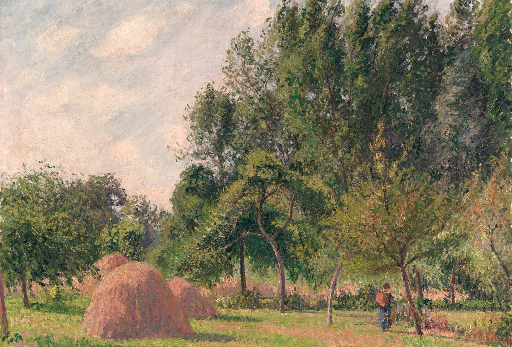 Haystacks. Vintage Impressionist Painting Art Print - Etsy
