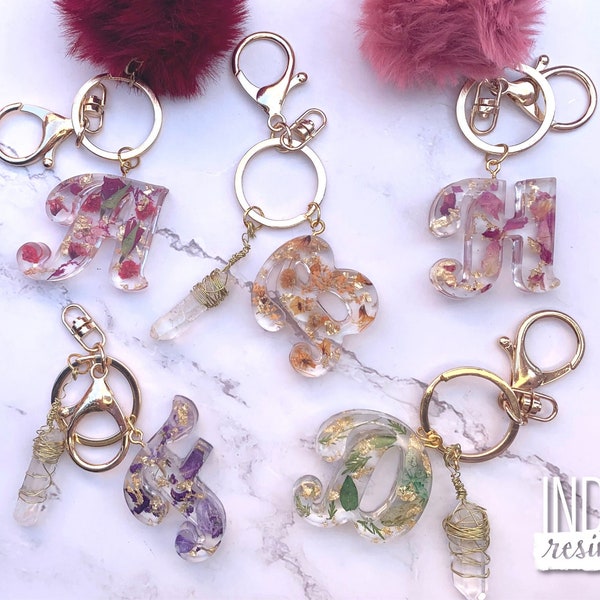 Initial Keychain - Etsy