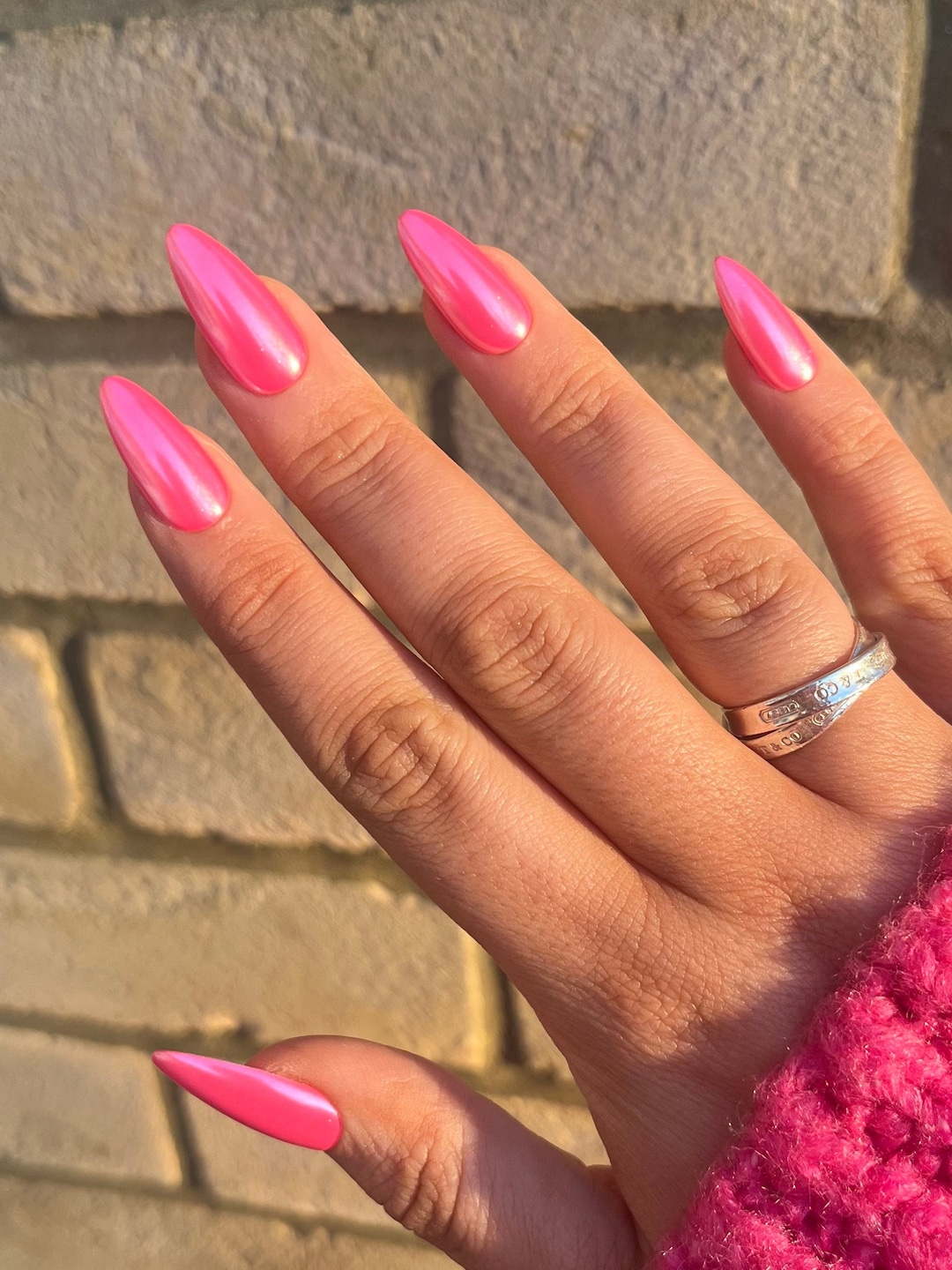 BARBIE Press on Nails - Pink Glazed Donut Nails - Set of 10 Luxury Made ...