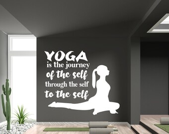 Yoga Wall Decal | Etsy