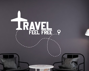 Travel Wall Decalquotes Wall Decalexploring Wall Arttravel - Etsy