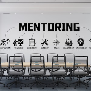 Mentoring Wall Decal Motivation Quotes Decal Office Wall Sticker Office ...