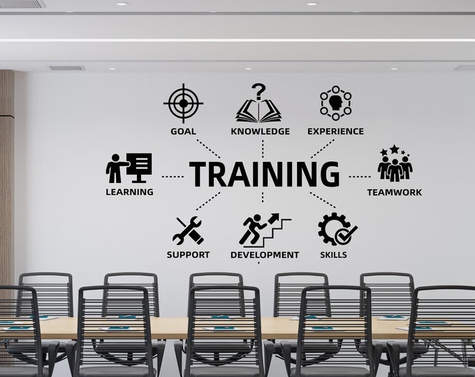 Training Wall Decal Motivation Quotes Decal Office Wall Sticker Office ...