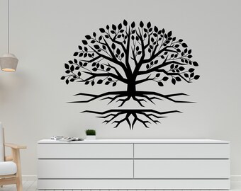 Tree of Life Wall Decal,metal Family Tree Wall Sticker,tree of Life ...