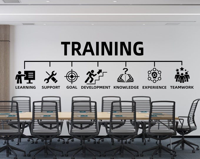 Training Wall Decal Motivation Quotes Decal Office Wall Sticker Office ...