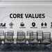 Core Values Wall Decal Motivation Quotes Decal Office Wall Sticker ...