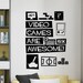 Game Zone Wall Decalgame Wall Artbest Gamer Wall - Etsy