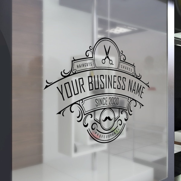 Salon Window Decal - Etsy