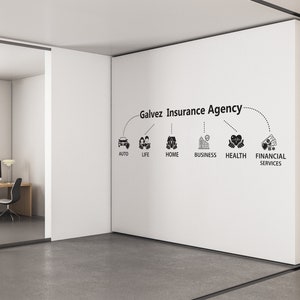 Insurance Wall Decal Motivation Decal Office Wall Sticker Office Wall ...