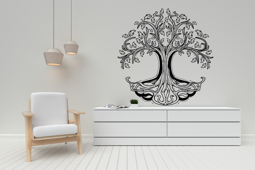 Tree of Life Wall Decal,metal Family Tree Wall Sticker,tree of Life ...
